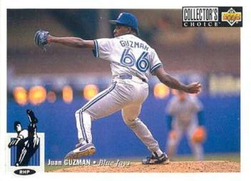 1994 Collector's Choice #120 Juan Guzman VG Toronto Blue Jays - Under ...