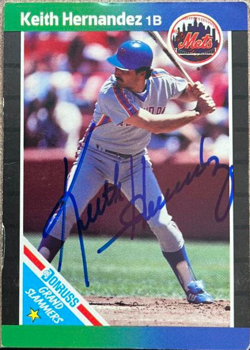 Keith Hernandez Autographed 1989 Donruss Grand Slammers #8 - Under the ...