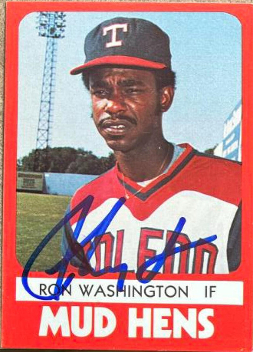 Ron Washington Autographed 1980 TCMA Toledo Mud Hens #6 - Under the ...