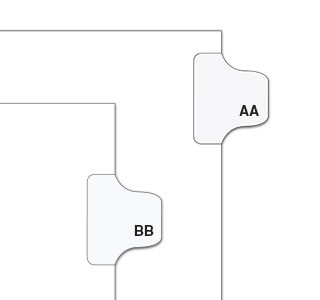 AA-ZZ Double Letter Tab Set | LegalSupply