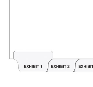 Avery Style Collated Exhibit Number Sets, Bottom Tab (Letter Size ...