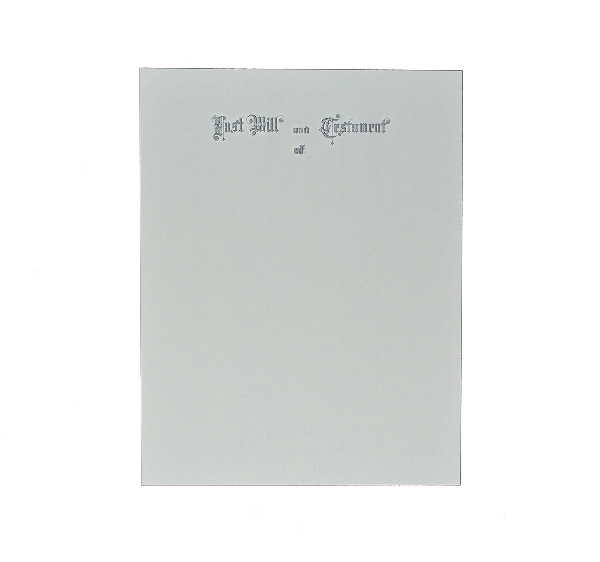 Letter Size Will Kit Engraved "Last Will and Testament" - LegalSupply
