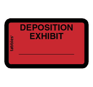 Tabbies Pre-Printed Plaintiff's Exhibit Labels - Yellow - LegalSupply