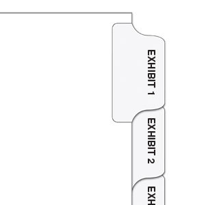 Avery Style Collated Exhibit Number Sets, Side Tab (Letter Size ...