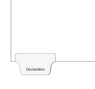 Allstate Style Declaration, Bottom Tab (Letter Size) - LegalSupply