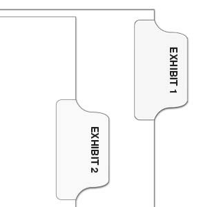 Avery Style Individual Exhibit Numbers, Side Tab (Letter Size ...