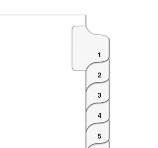 Avery Style Collated Number Sets, Side Tab (Letter Size) - LegalSupply