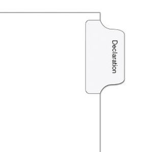 Allstate Style Declaration, Side Tab (Letter Size) - LegalSupply