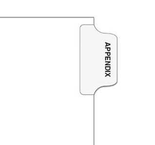 Avery Style Appendix, Side Tab (Letter Size) - LegalSupply