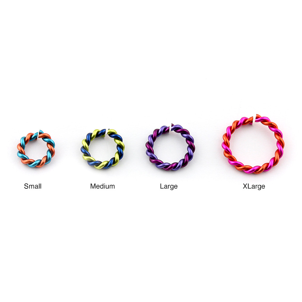 Twisted Jump Rings - 1/4 ounce - Weave Got Maille