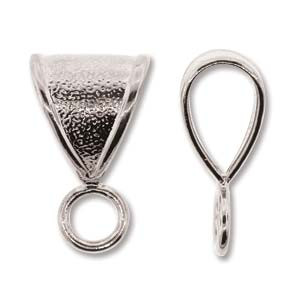 Bail, Nickel Plated, 11mm - Base Metal - Findings - Weave Got Maille