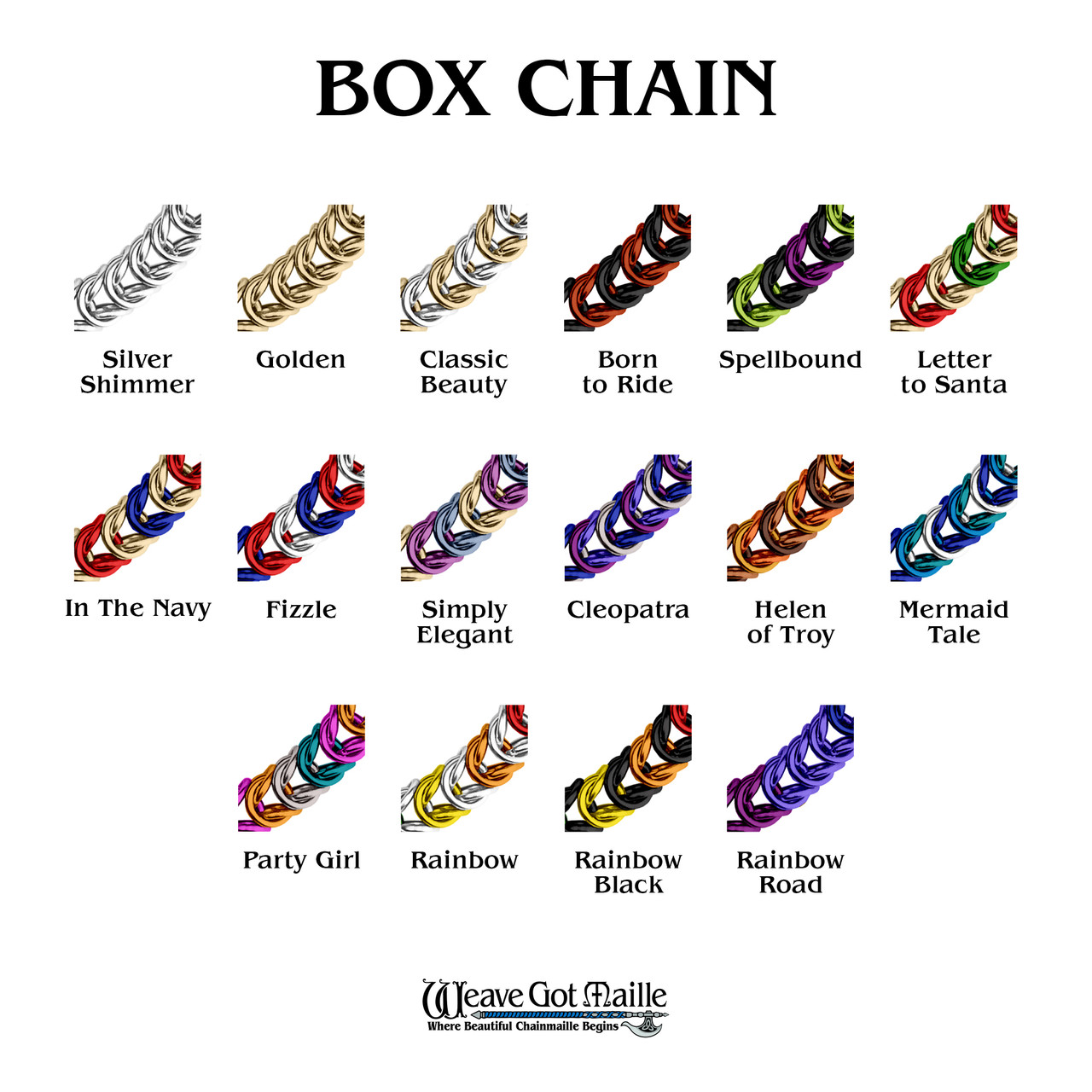 Box Chain Bracelet Kits - Weave Got Maille
