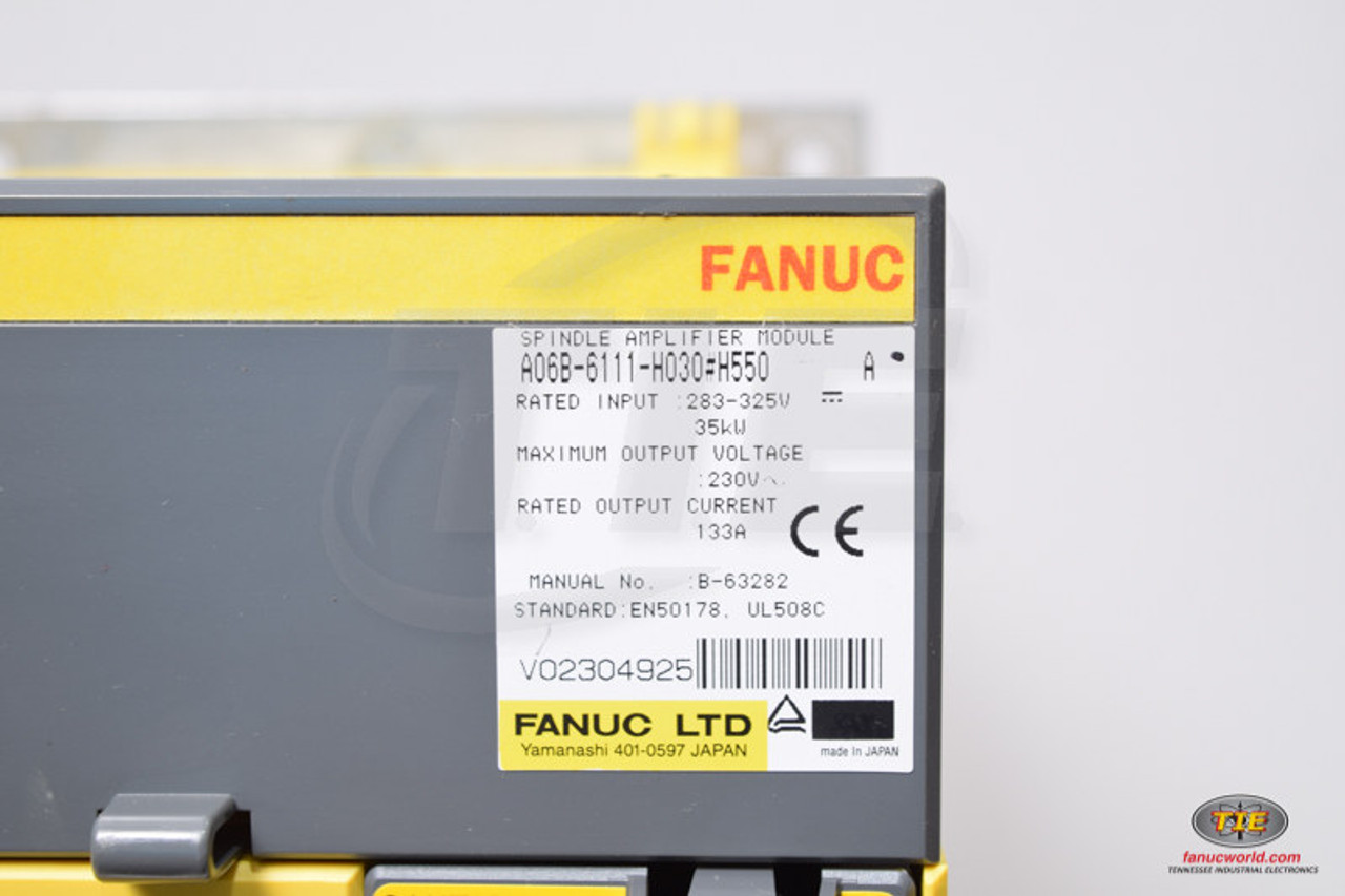 Fanuc A06B-6111-H030#H550 or A06B6111H030 Spindle Amplifier Module - Fanucworld