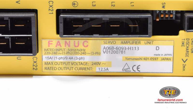 Fanuc A06B-6093-H113 or A06B6093H113 AC Servo Drive - Fanucworld