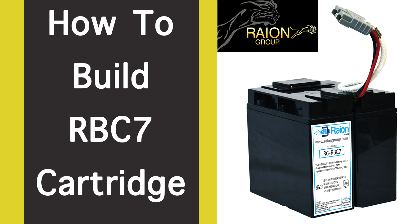 How To Assemble RBC7 Plus Replacement Battery Kit For APC Smart Backup ...