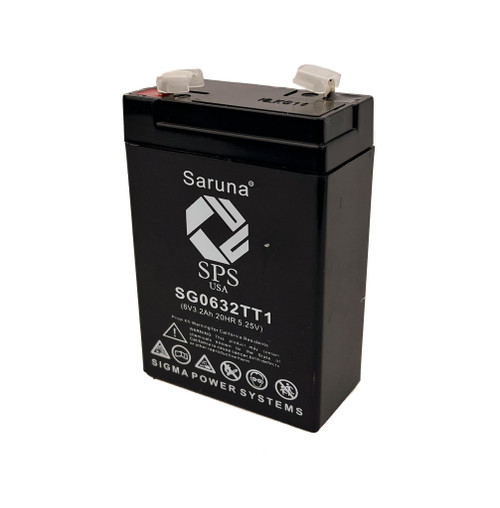 Tysonic TY6-3.8 6V 3.2Ah TT1 Replacement Battery (1 Pack)