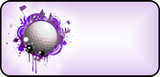 Golf Ball Splatter Purple - Teddy's Rainbow