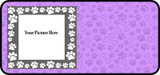 Paw Frame Purple - Teddy's Rainbow
