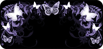 Flutterby Black & Purple - Teddy's Rainbow