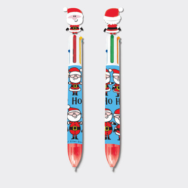 Santa Pen With Topper - Nonsuch