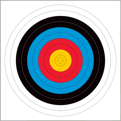 1 DOZEN(12) 80CM PAPER TARGET FACES