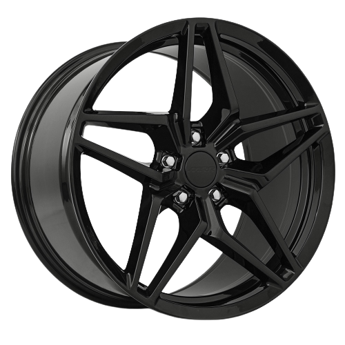 MRR M755 5x120.65 20x12 +50 Gloss Black fit Corvette C6 C7 Z06 ...
