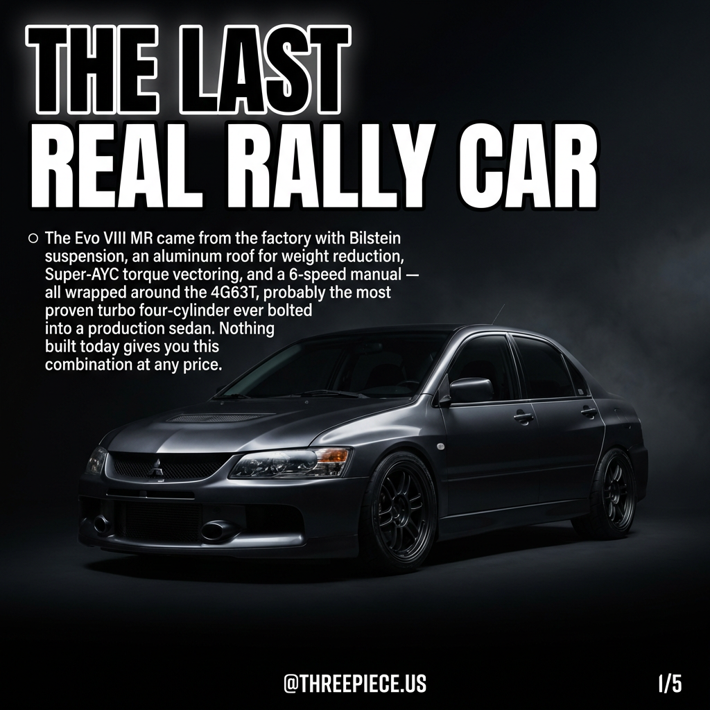 Evo VIII MR Buying Guide: Why 2026 Is Your Last Shot - Threepieceus
