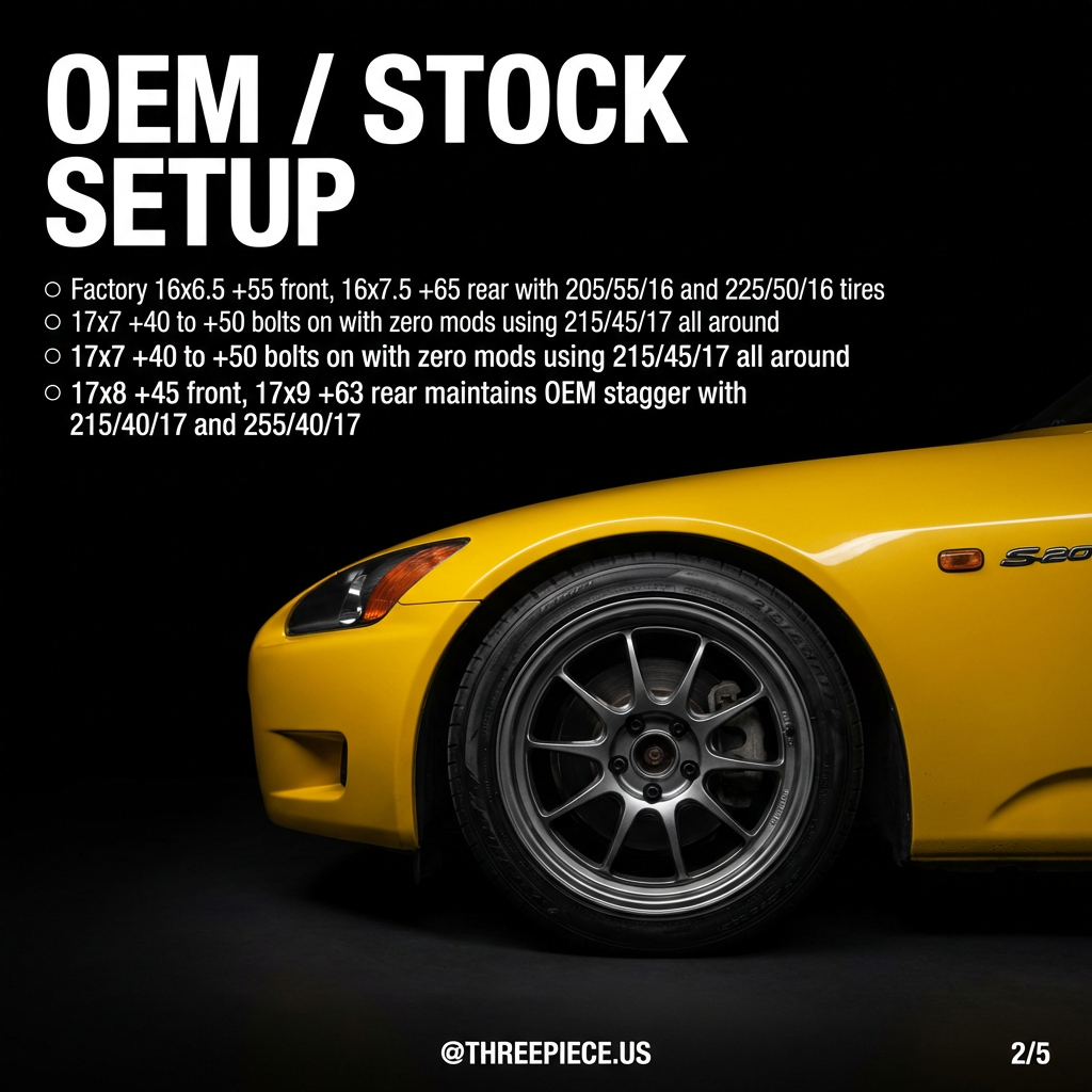 Honda S2000 Wheel Fitment Guide: 17s vs 18s and What Offsets Work ...