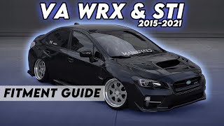 2015-2021 VA WRX & STI Wheel Fitment Guide - Threepieceus
