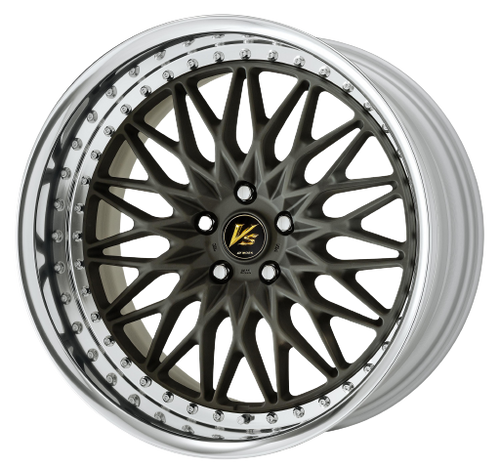 Work Vs-Xv 5x100 19x10+3 L Disk Matte Dark Gunmetal - Threepieceus