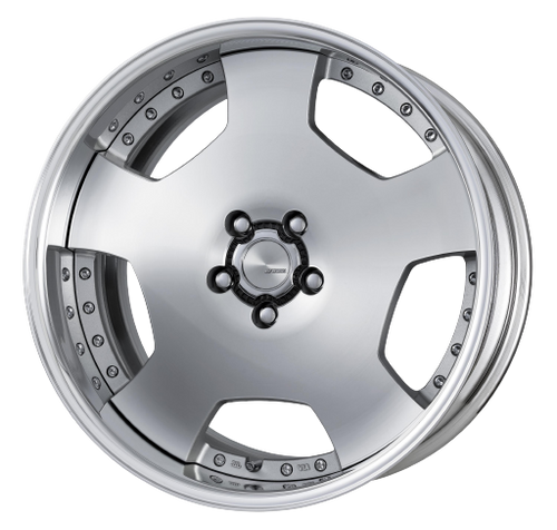 Work Lanvec Ld1 5x100 19x11.5+22 O Disk Machine Silver Polish ...