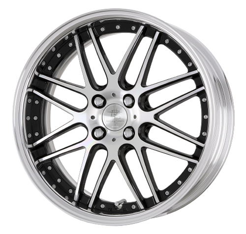 Work Rizaltado Mesh 4x100 16x7+30 A Disk Black Polish - Threepieceus