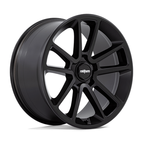 Rotiform 1PC R194 BTL 5X112 21X10.5 +38 MATTE BLACK WITH BLACK CAP AND ...