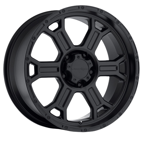 Vision Off-Road 372 Raptor 6x135 18x9.5+25 Matte Black - Threepieceus