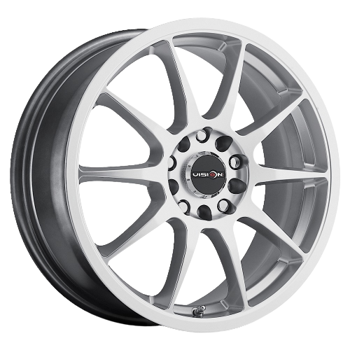 Vision Street-Designs 425 Bane 4x100 17x7+42 Hyper Silver - Threepieceus