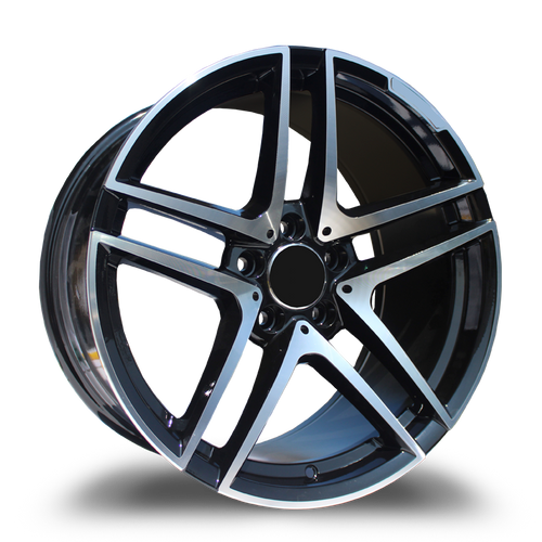 REPLICA WHEELS R8897 5x112 18x9.5+40 BLACK / | ThreePiece.us