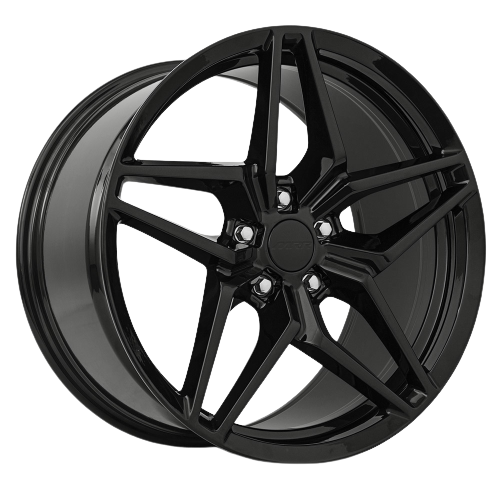 MRR M755 5x120.65 18x12 +50 Gloss Black fit Corvette C6 C7 Z06 ...