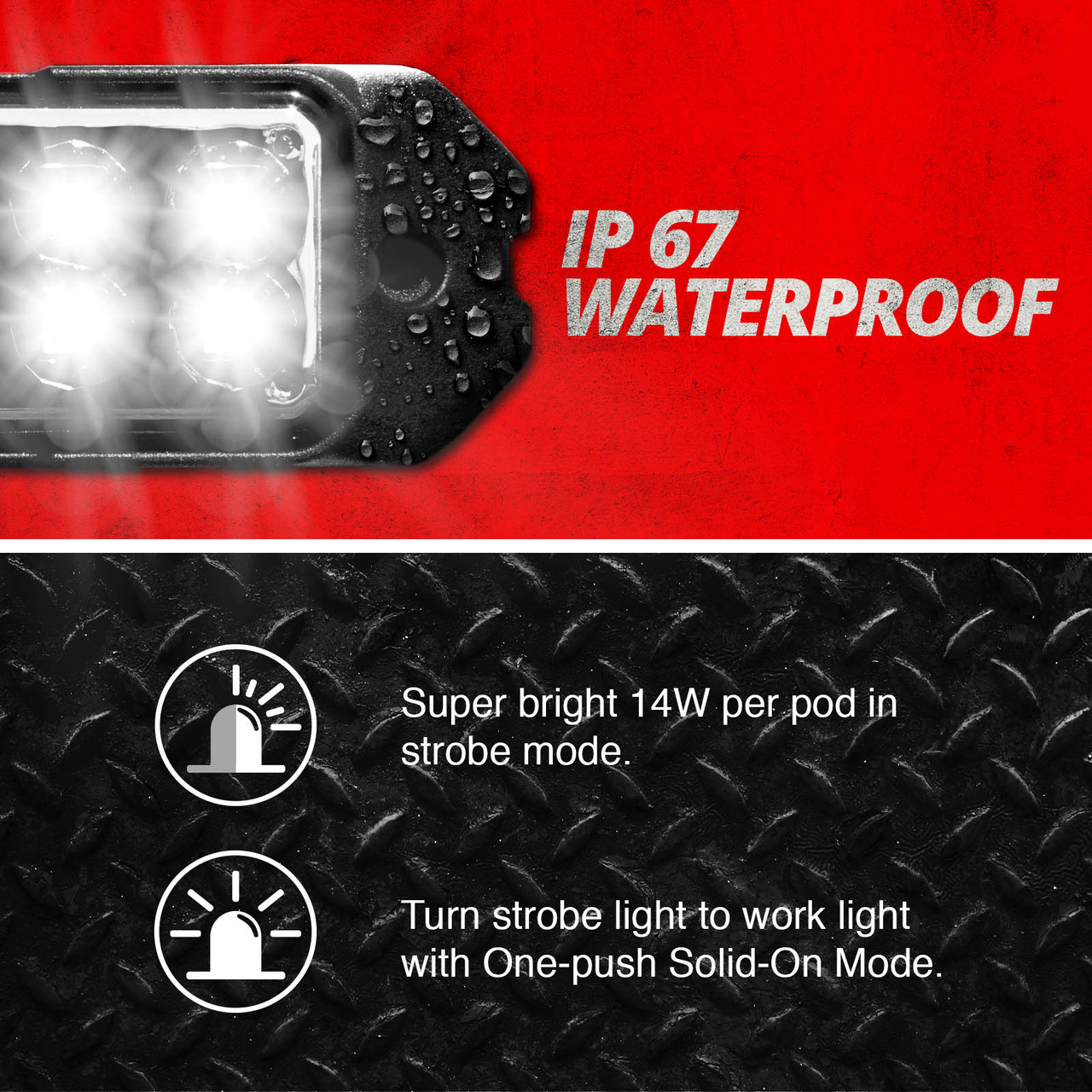 Plug and Play Pod Emergency Warning Strobe Light Kits from XKGLOW