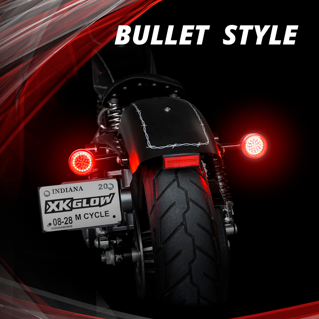 Motorcycle Rear LED Turn Signal Kit from XKGLOW