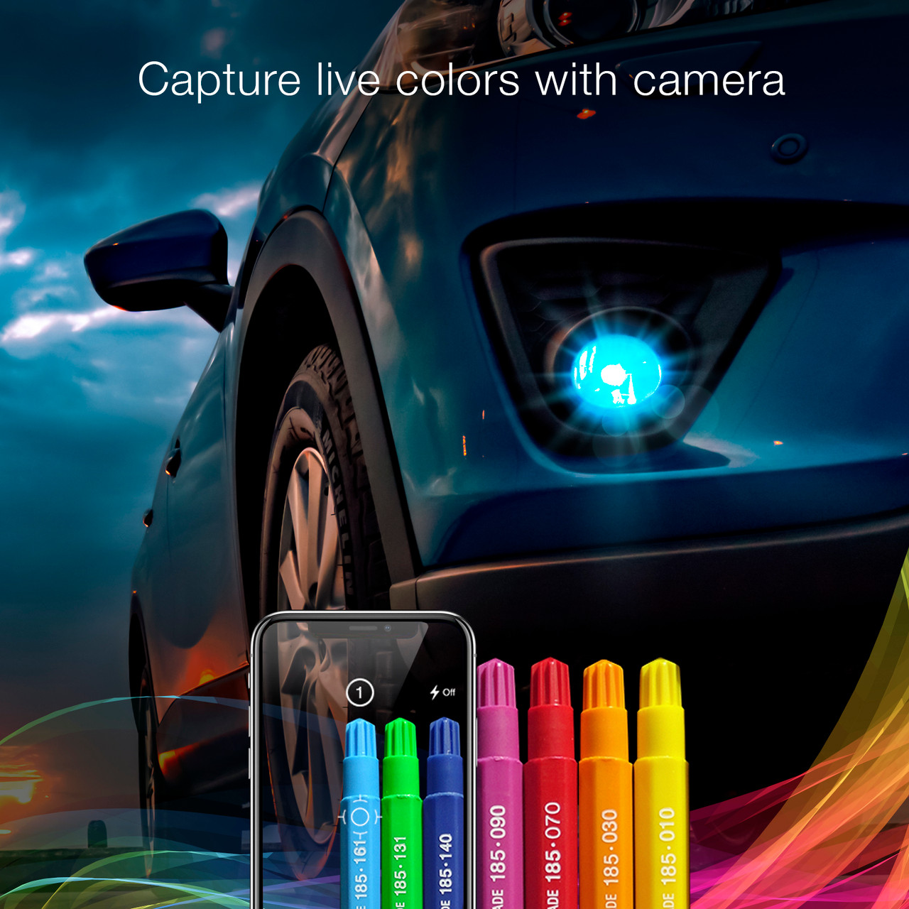 2-in-1 LED Headlight Kit + Multi-Color Devil/Demon Eye Headlights