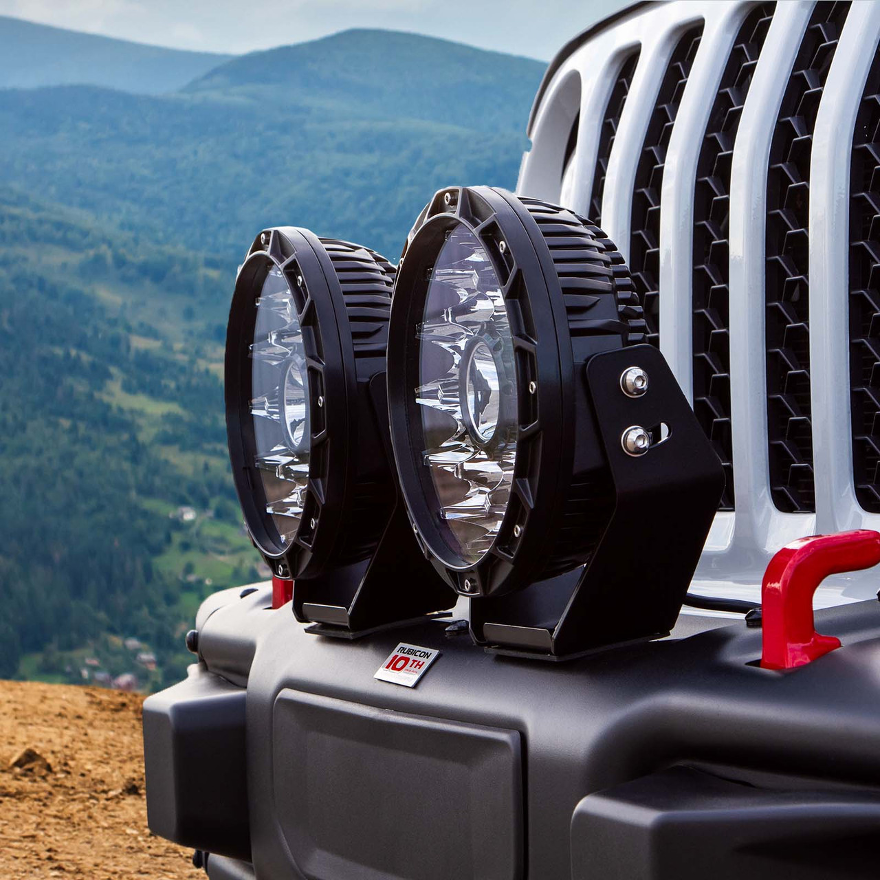 2pc 9in LED Combo Beam Round Off Road Lights