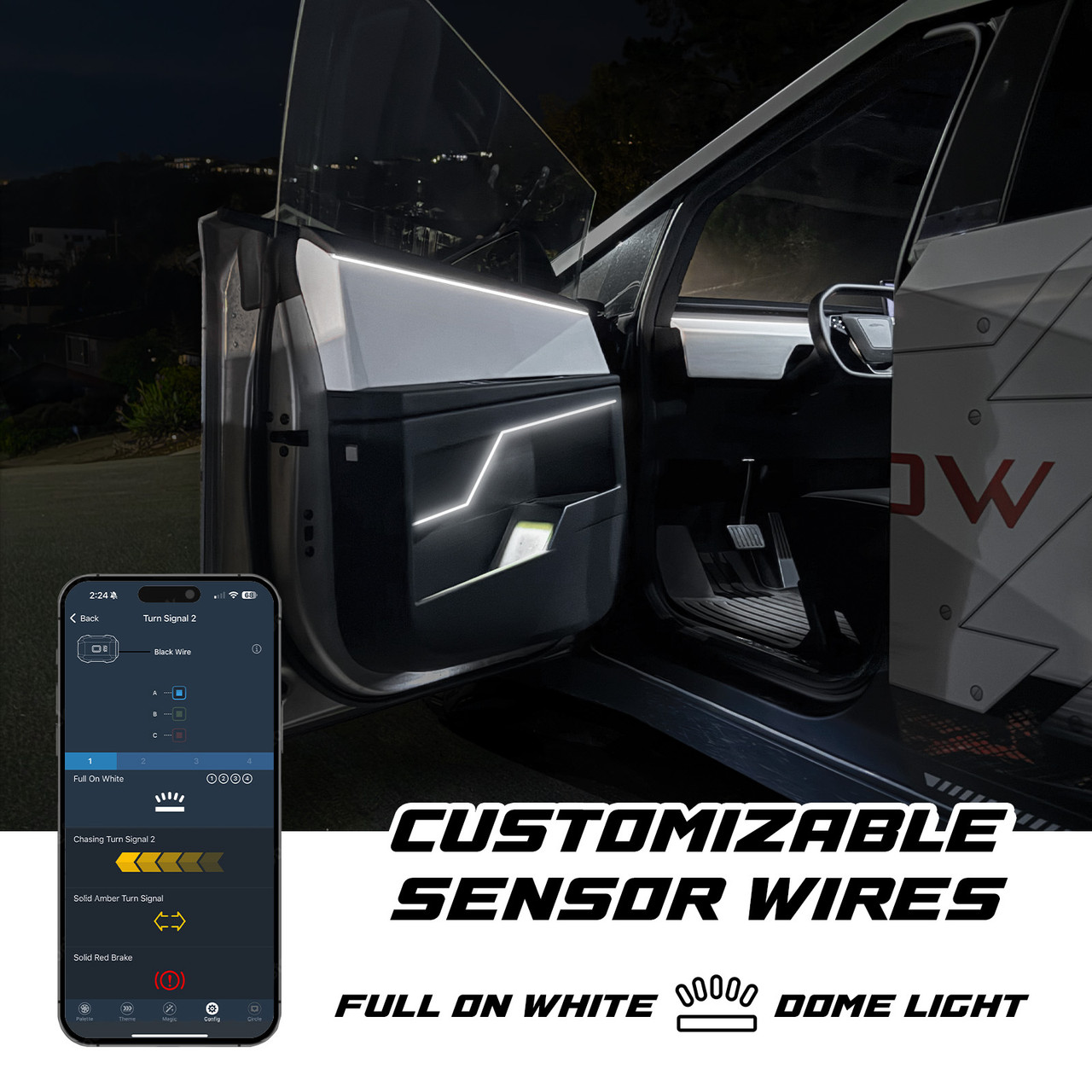 Xkmax Rgb Fiber Optic Led Light Kit W Color Chasing And App Xkglow