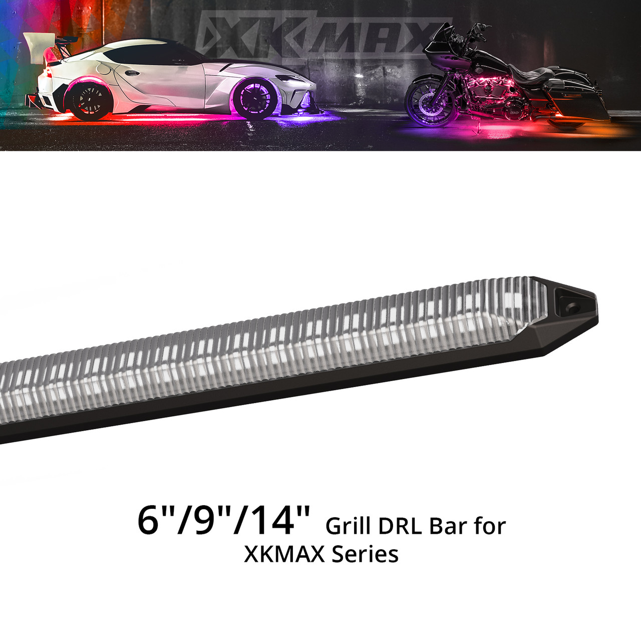 Xkmax Led Grill Light Bar W Rgb And Drl Add On Xkglow