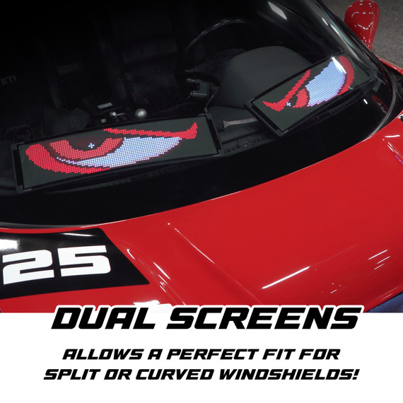 XKPixel Windshield Dual LED Screen Kit by XKGLOW