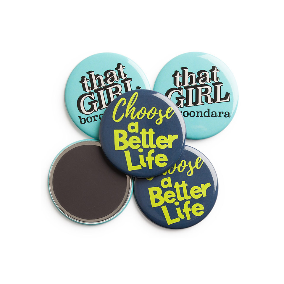 Custom Made Magnets 57mm | Make Badges