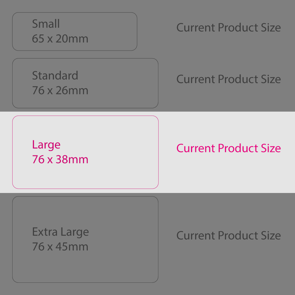Name Badges 76 x 38mm | Make Badges