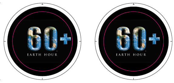 Earth Hour Badge Power - Make Badges