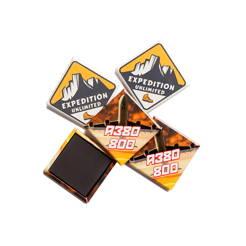 40mm x 40mm Diamond Shaped Badges | Make Badges