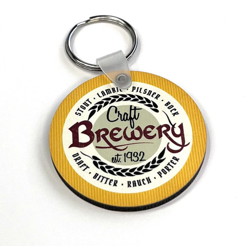 50mm Diameter Custom Printed Key Rings | Make Badges