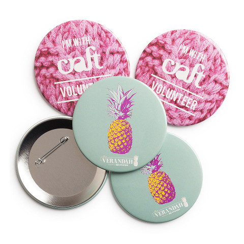 75mm Promotional Custom Printed Badges | Make Badges